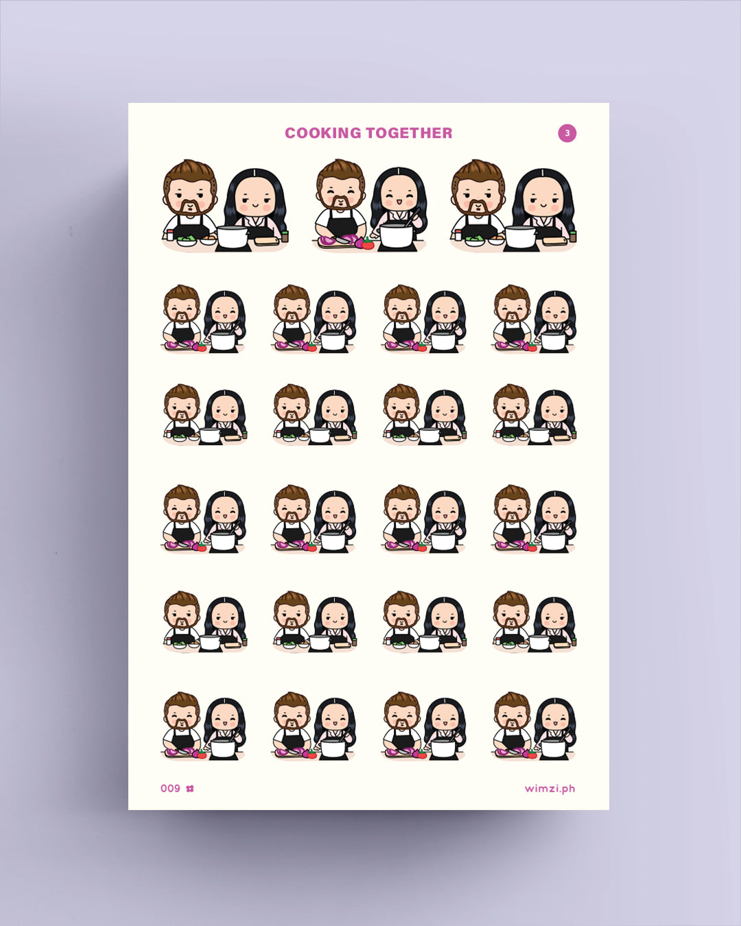 Cooking Together Couple Planner Stickers – Wimzi