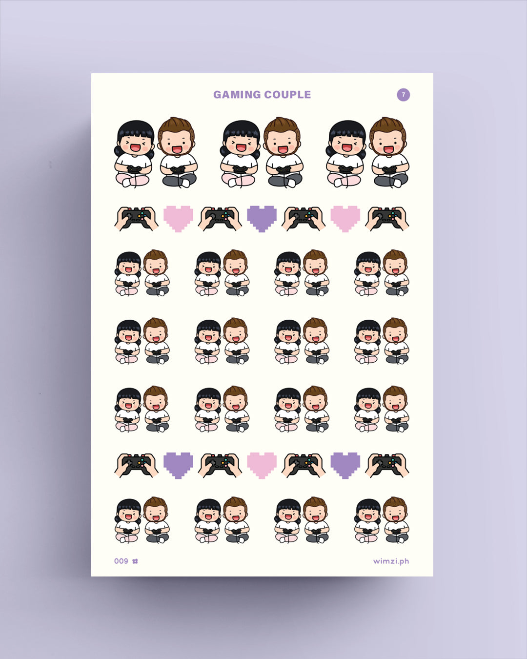 Gaming Couple Planner Stickers – Wimzi